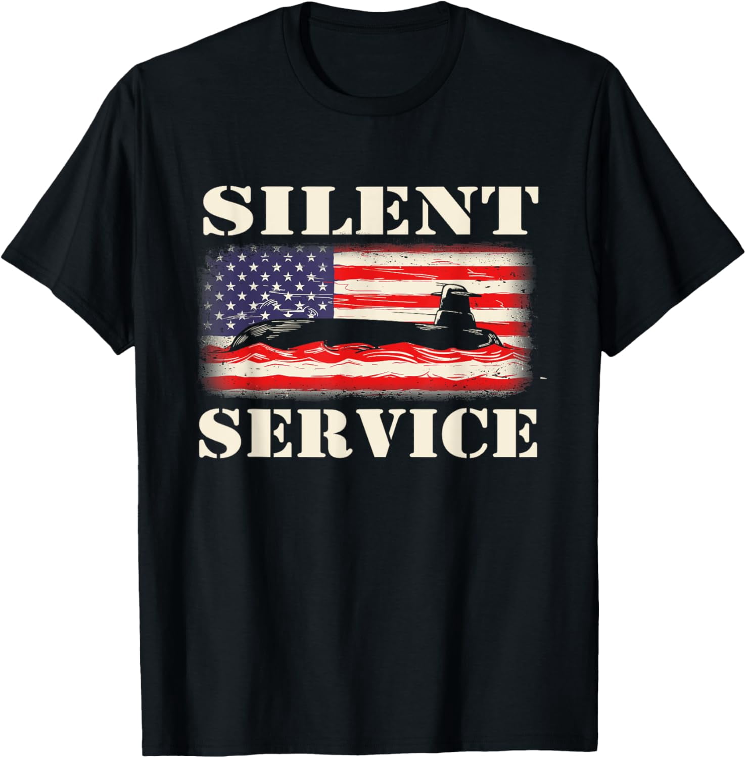 Silent Service - Submarine US Veteran Submariner T-Shirtmen and women ...