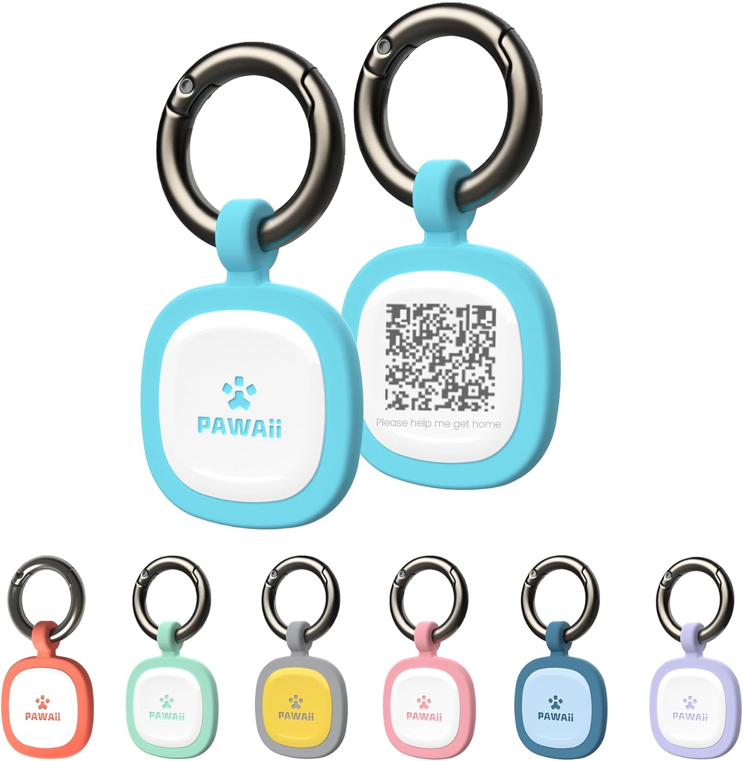 Silent Silicone Dog ID Tag, Modifiable Pet Online Profile and Emergency ...