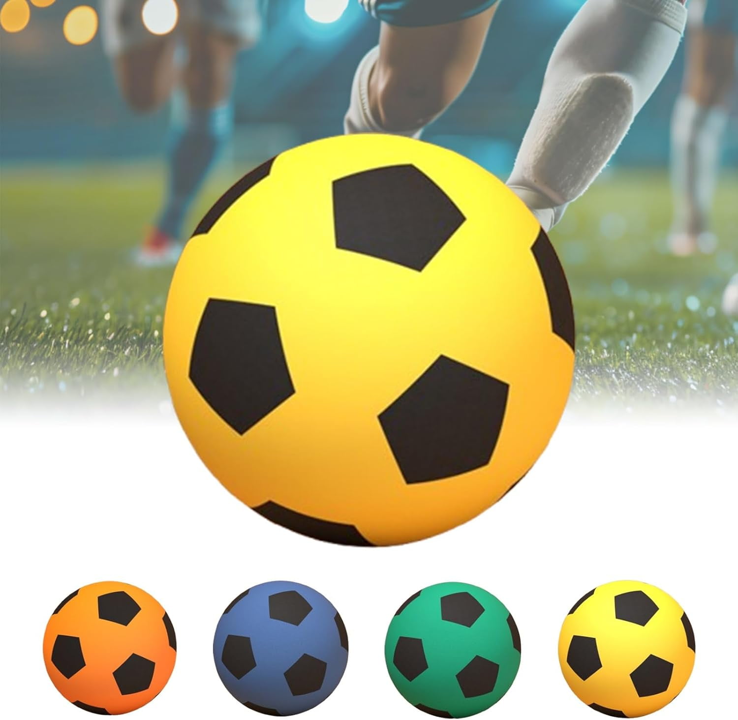 Silent Soccer Ball Indoor, The House Ball, Fun Bounce Indoor Soccer ...