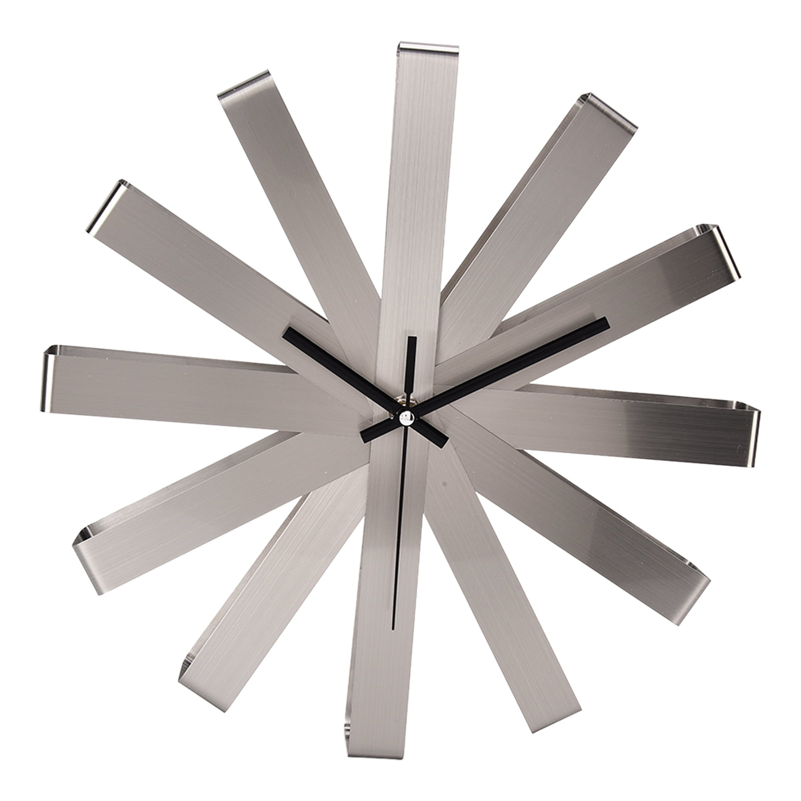 Slatcetga Wall Clock Stainless Steel Silent Modern Decorative Hanging ...