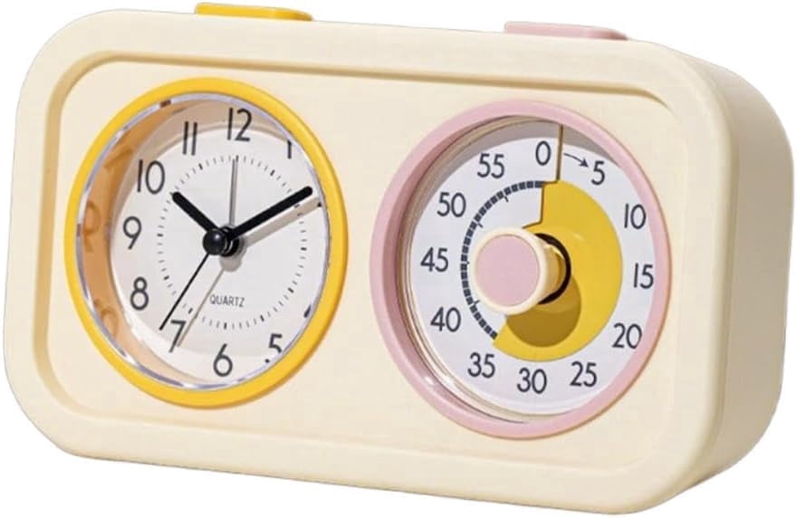 Silent Timer Alarm Clock – Dual-Screen Splicing Visual Time Management ...