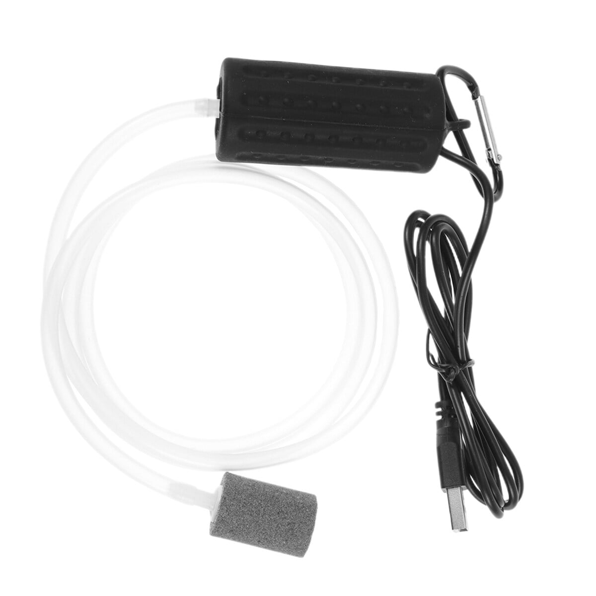 Silent USB Small Air Bubble Disk Stone Aerator Aquarium Fish Tank Pond ...