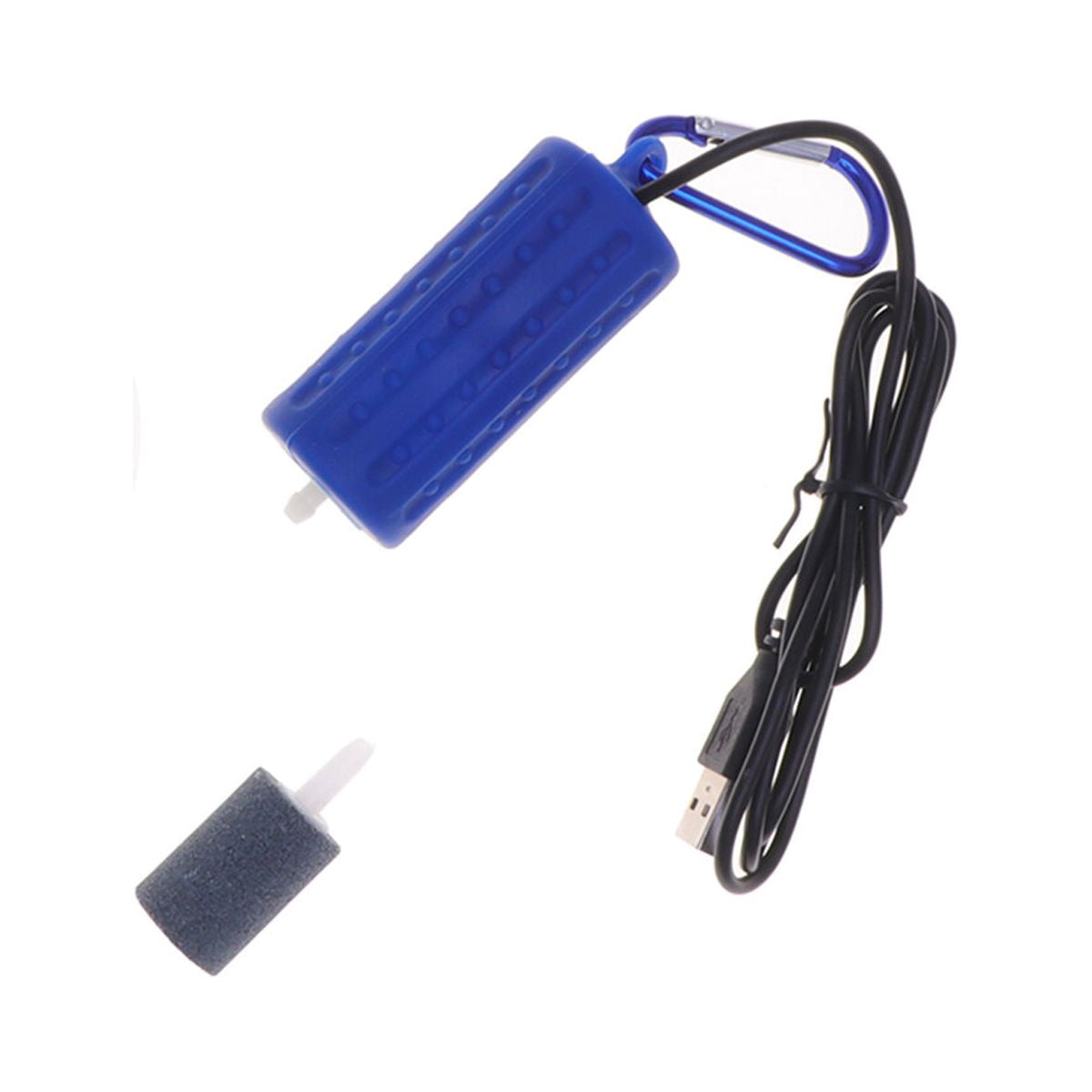 Silent USB Small Air Bubble Disk Stone Aerator Aquarium Fish Tank Pond ...