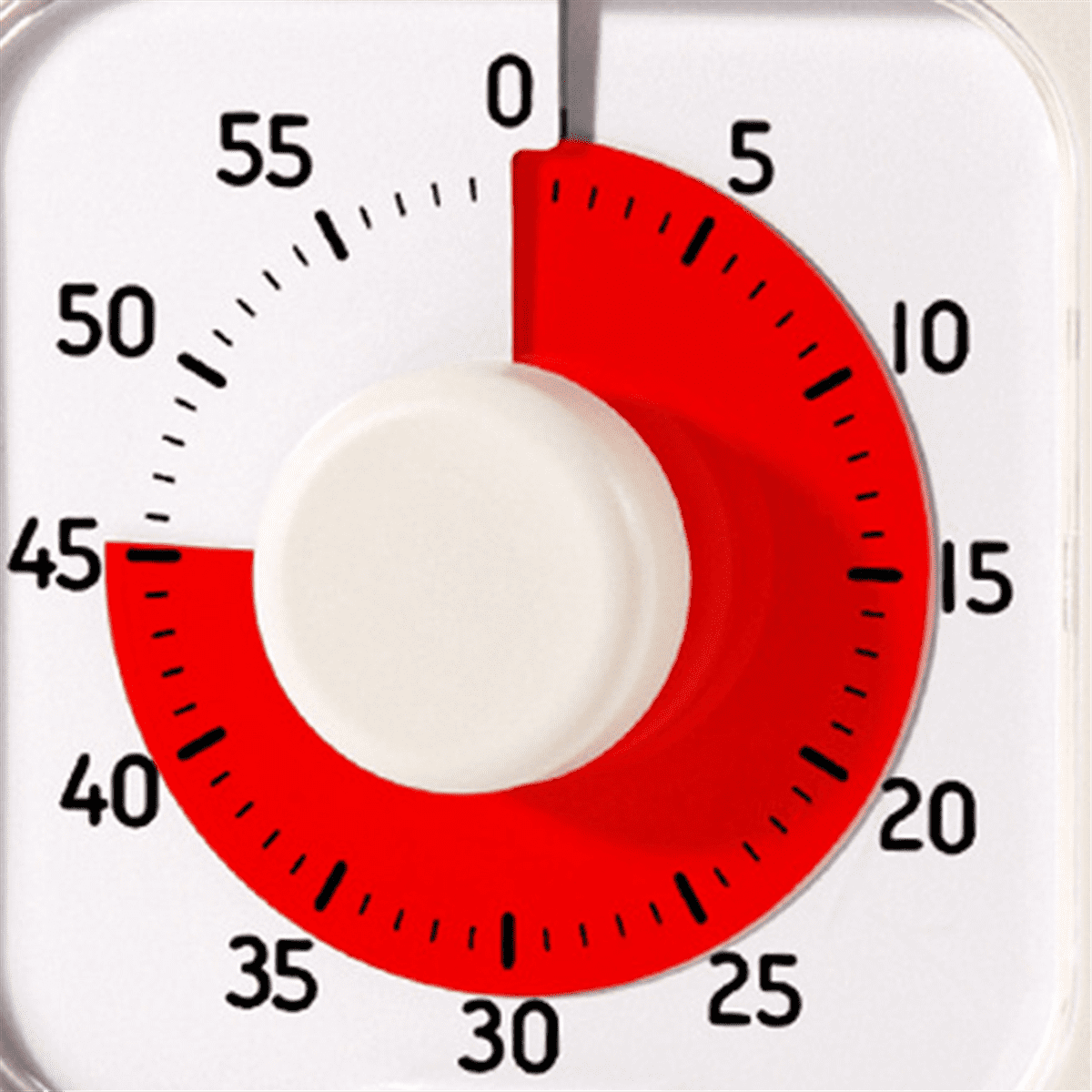 Silent Visual Timer 60-Minute Stopwatch Alarm Clock Countdown Timer with Stand Visualization ...