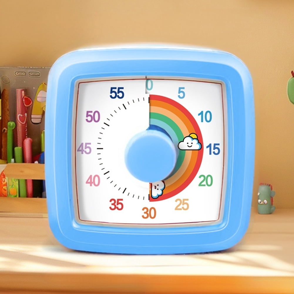 Silent Visual Timer – Rainbow Disk 60-Minute Countdown Timer with Clear Display | Cute Time ...