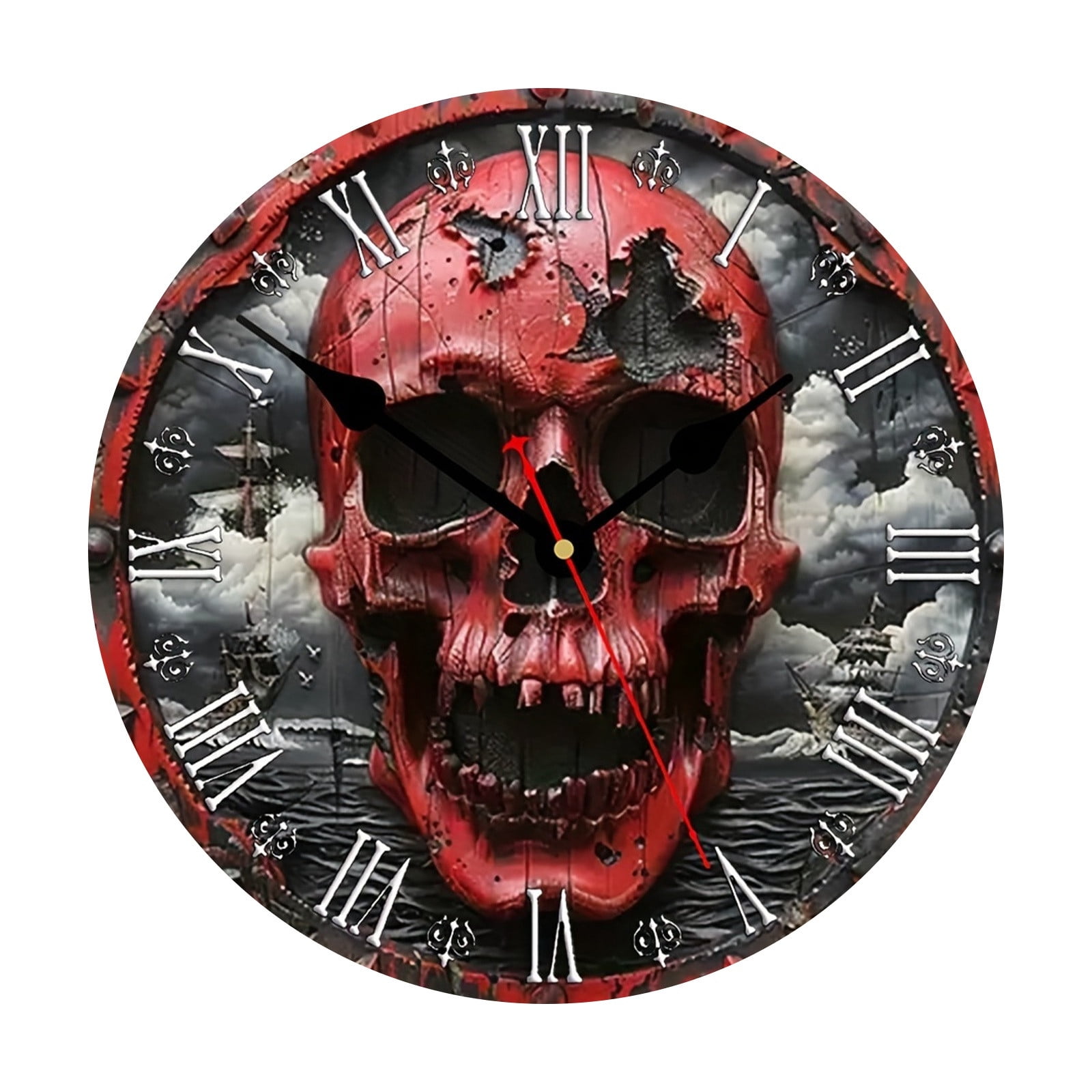 Silent Wall Clock Swing Clock Home Wall Clock Kids 2 Minute Timer for ...