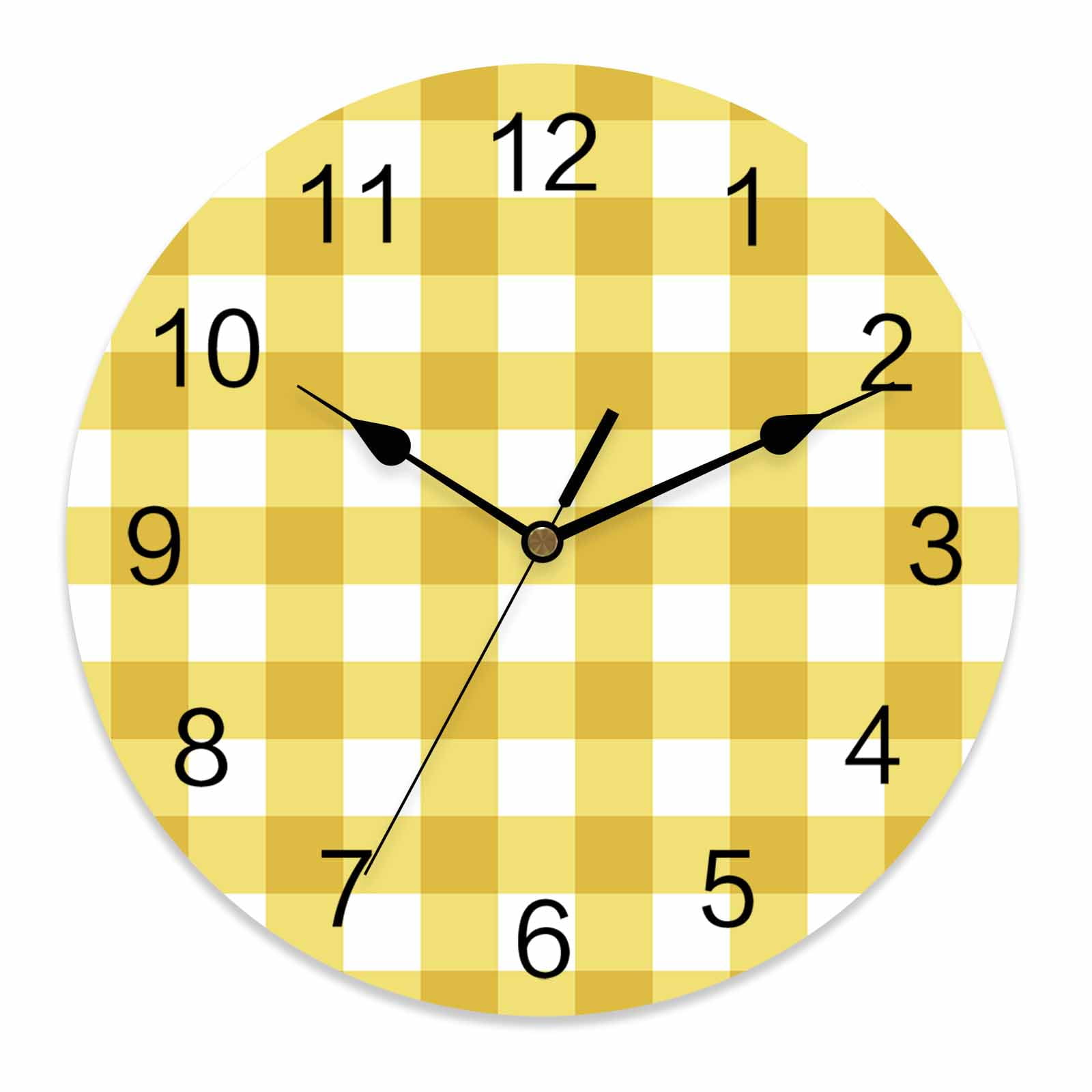 Silent Wall Clocks Battery Operated, Farmhouse Vintage Round Decorative ...