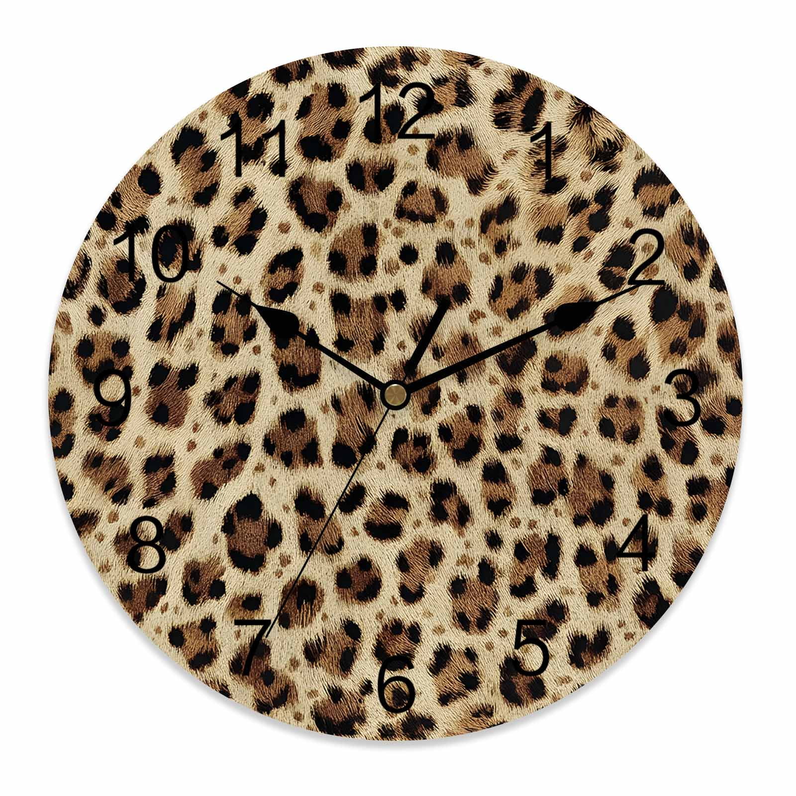 Silent Wall Clocks Battery Operated, Vintage Abstract Round Decorative ...