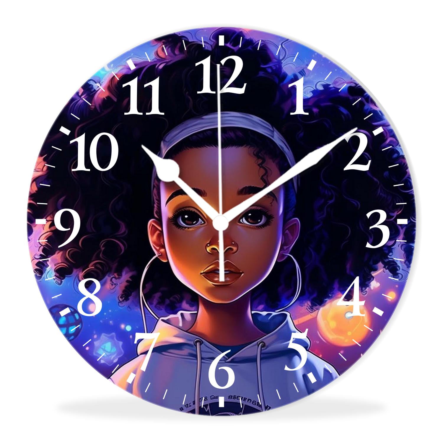 Silent Wall Clocks Non-Ticking Battery Operated Clock Modern Decor Wall ...