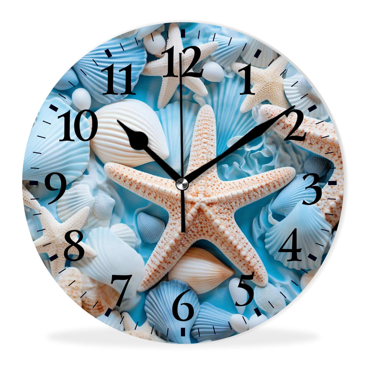 Silent Wall Clocks Non-Ticking Battery Operated Clock Modern Decor Wall ...