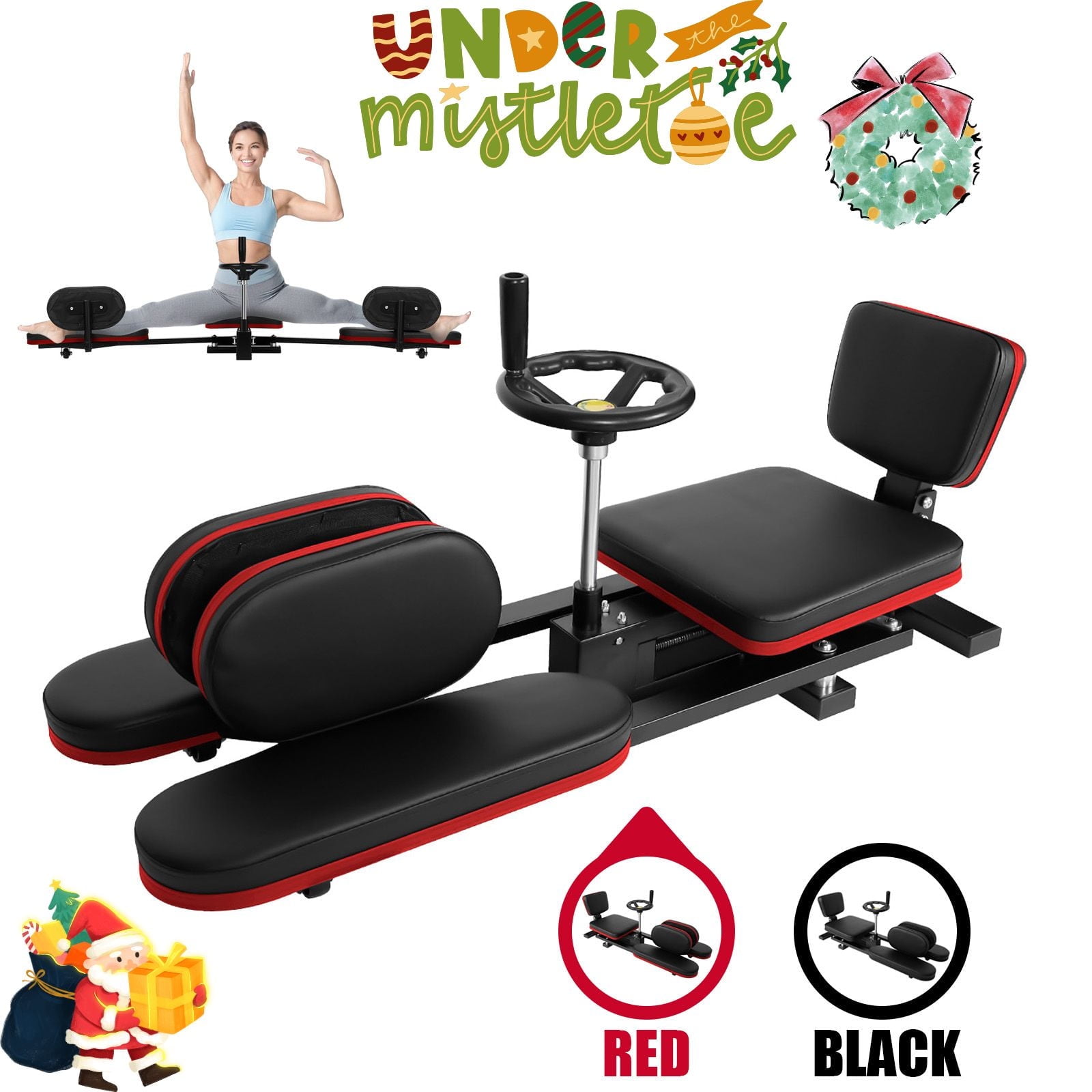 Split Adjustable Heavy Duty Leg Stretcher for Dancers, 400 LBS Red ...