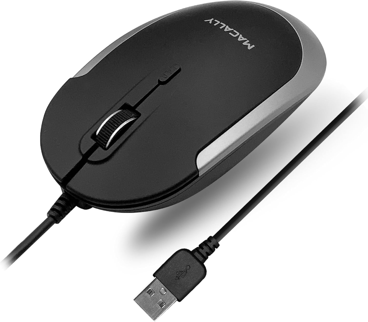 Silent Wired Mouse - Slim & Compact USB Mouse for Apple Mac or Windows ...