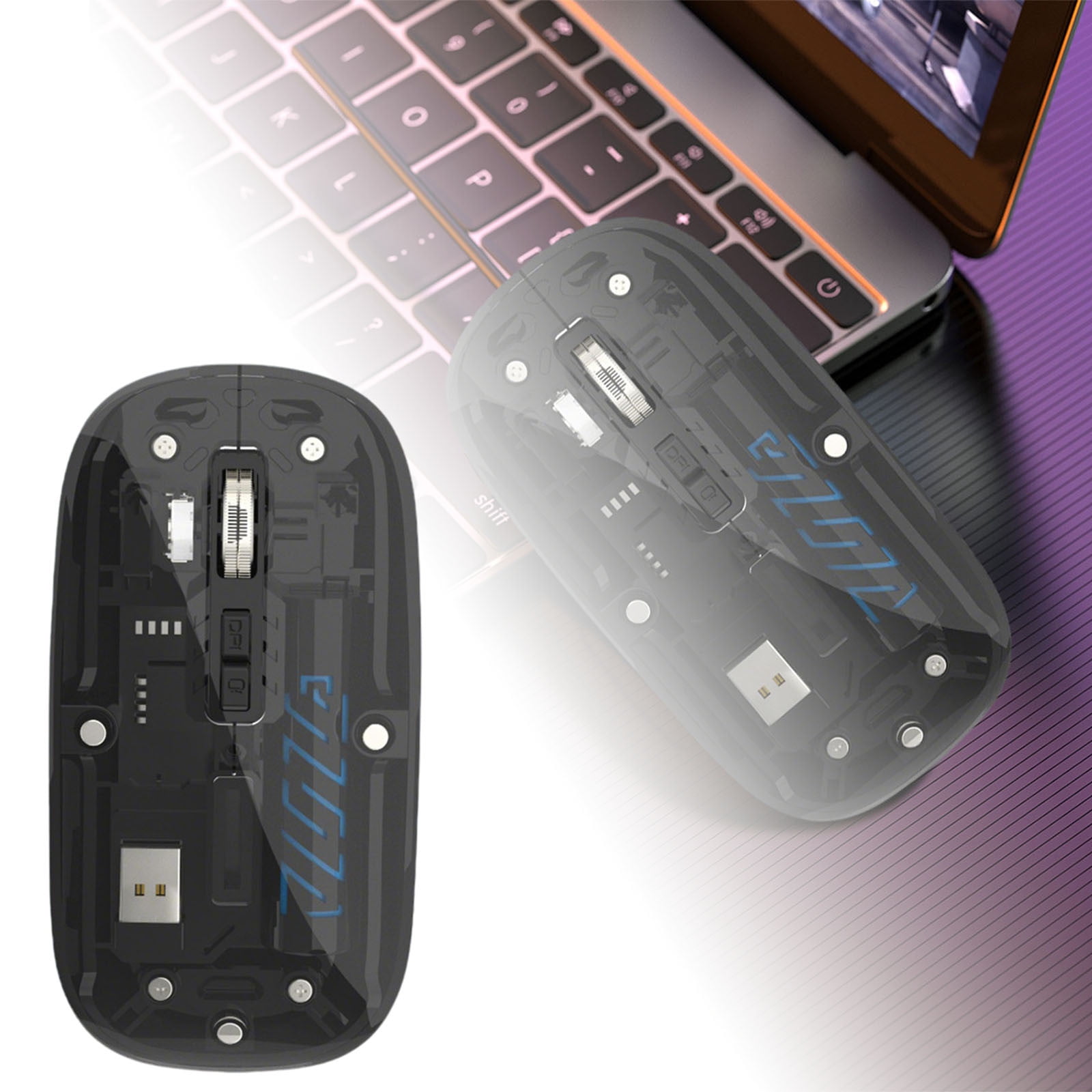 Silent Wireless Ergonomic Quiet Click Design For And Travel - Walmart.com