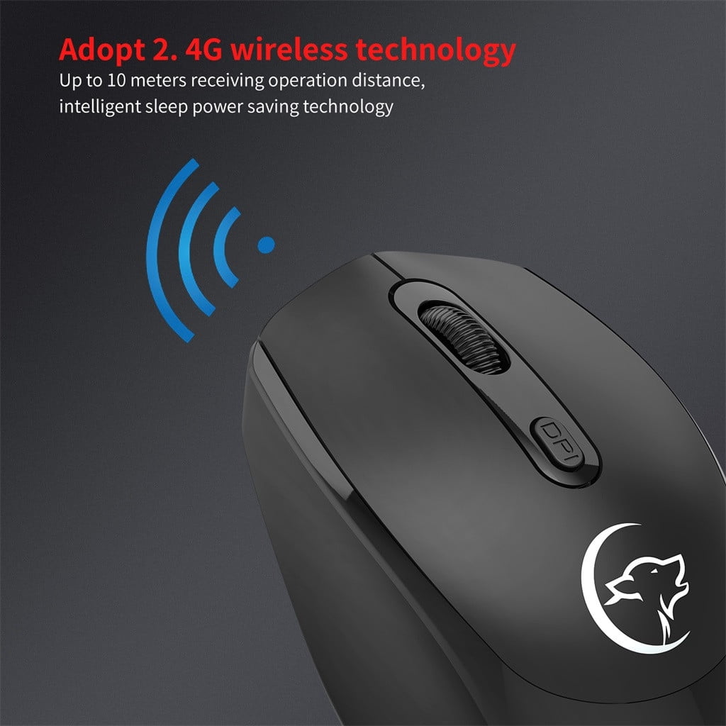 Silent Wireless Mouse, Metal Design, Noiseless Scroll Wheel, Ergonomic ...