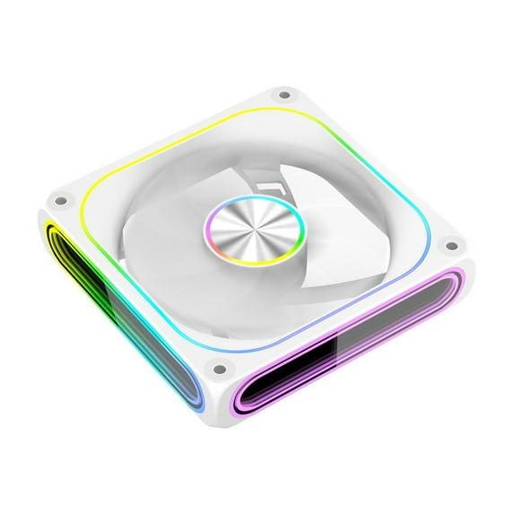 Silents Efficient 12cm ARGB Three Sided Mirroring PWM Cooling Fan For ...