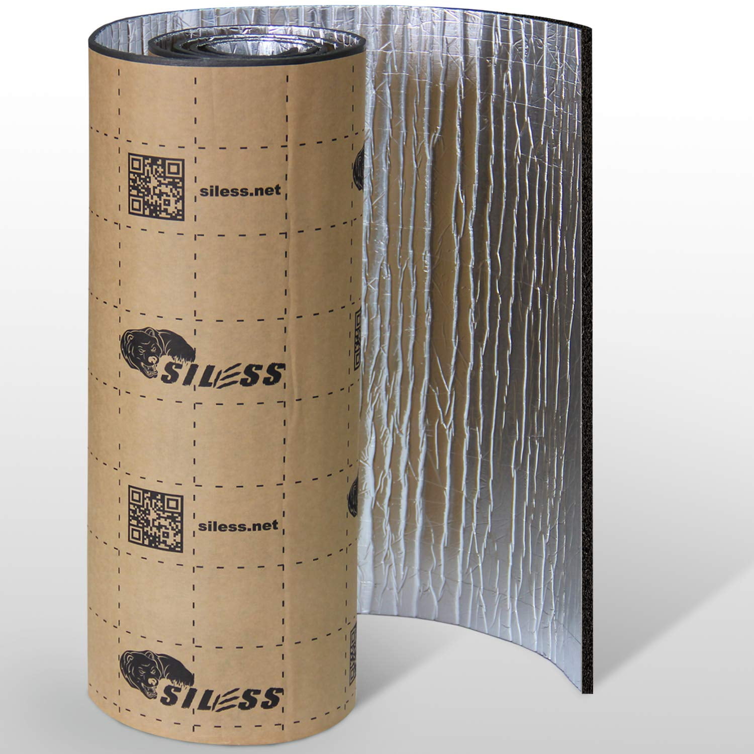 Siless Liner 157 mil KEF16 (4 mm) 36 sqft Aluminum Foil Finish Car ...