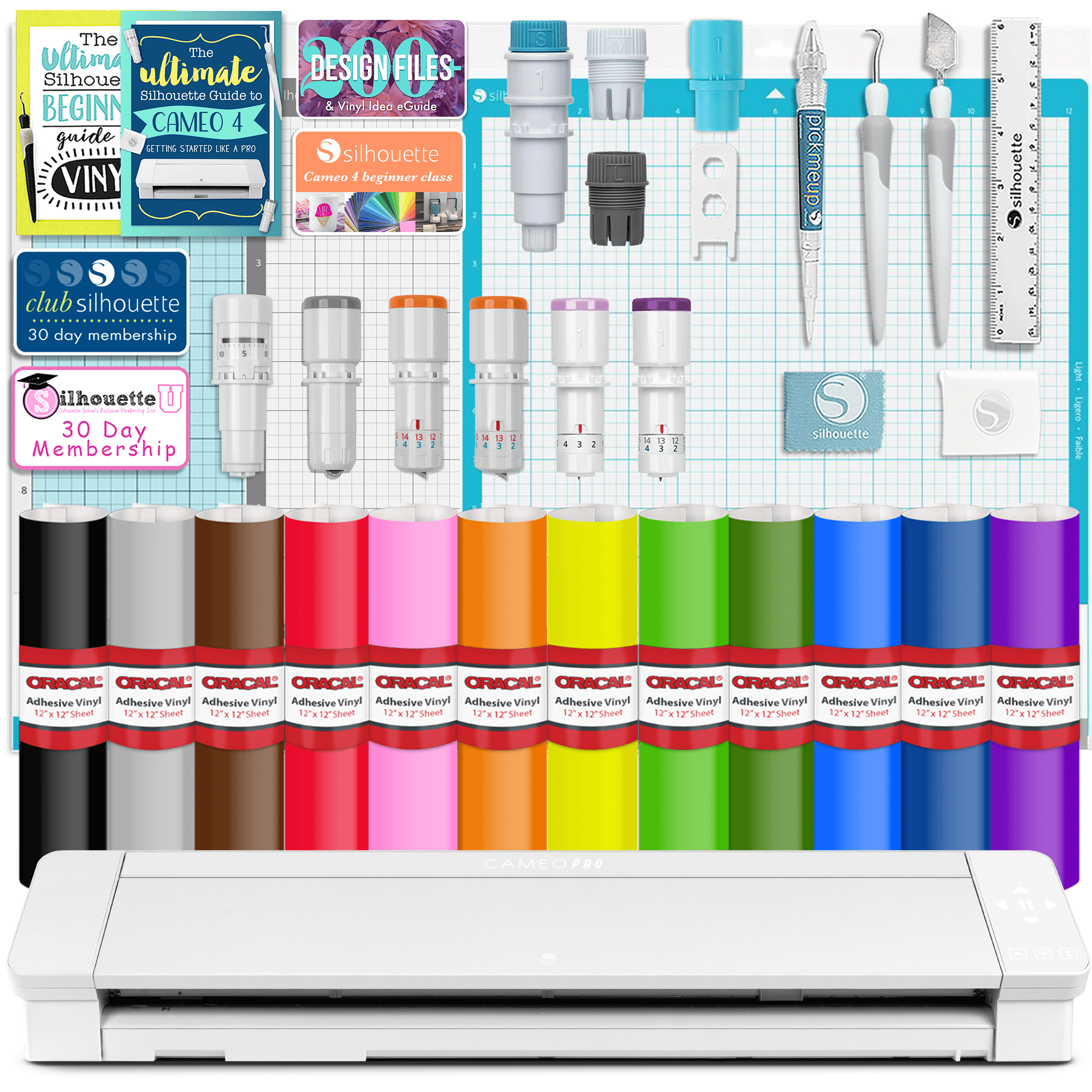 "Silhouette Cameo 4 PRO 24"" Cutting Machine Bundle with Deluxe Blade ...