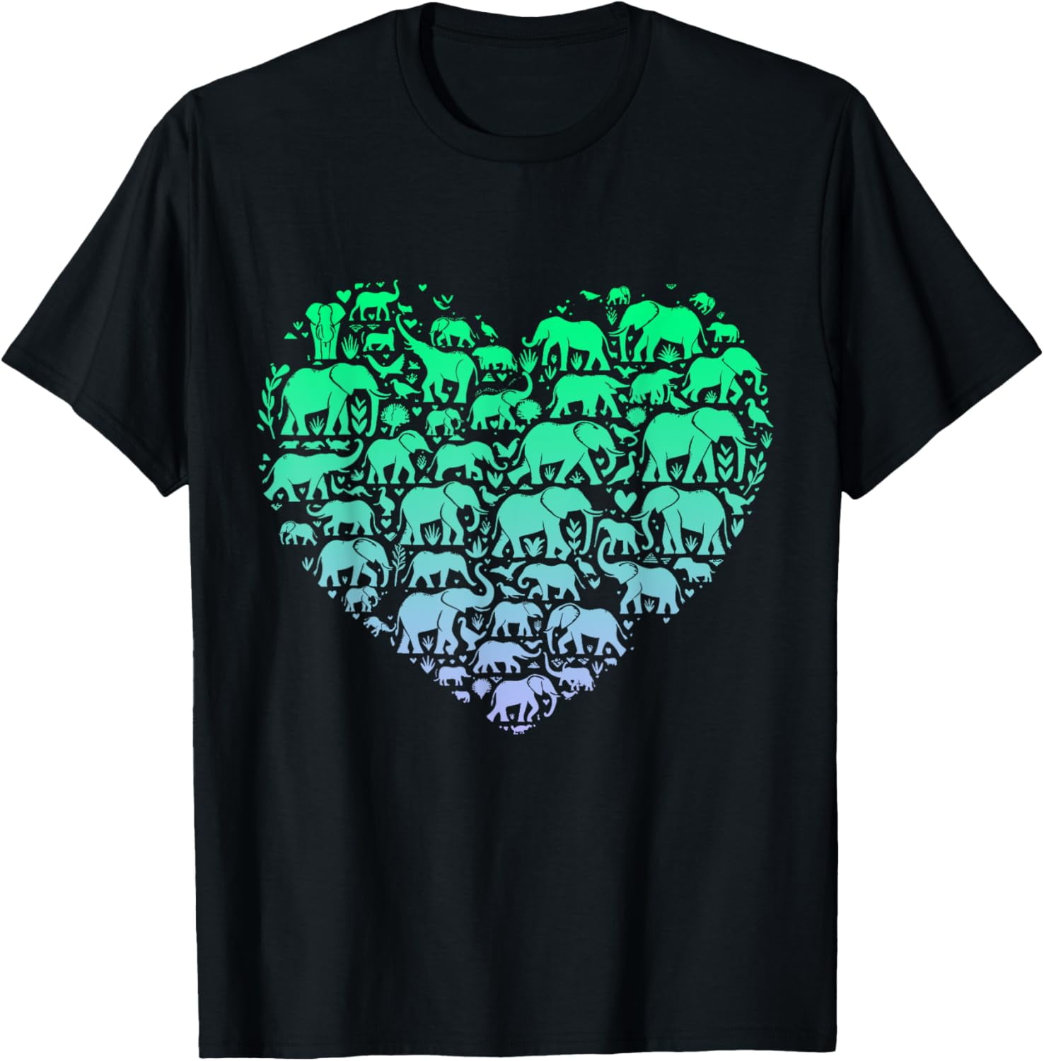 Silhouette Elephants Shirt for Elephant Lover Boys Elephant T-Shirt men ...