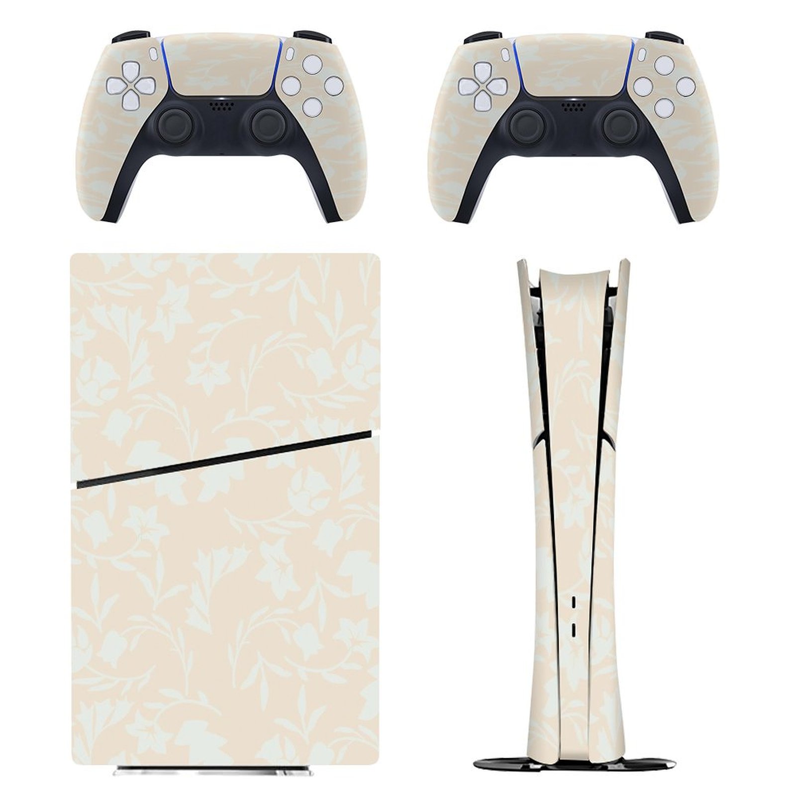 Silhouette, Flowers, Background PS5/PS5 Slim Digital Disc Skin Sticker ...