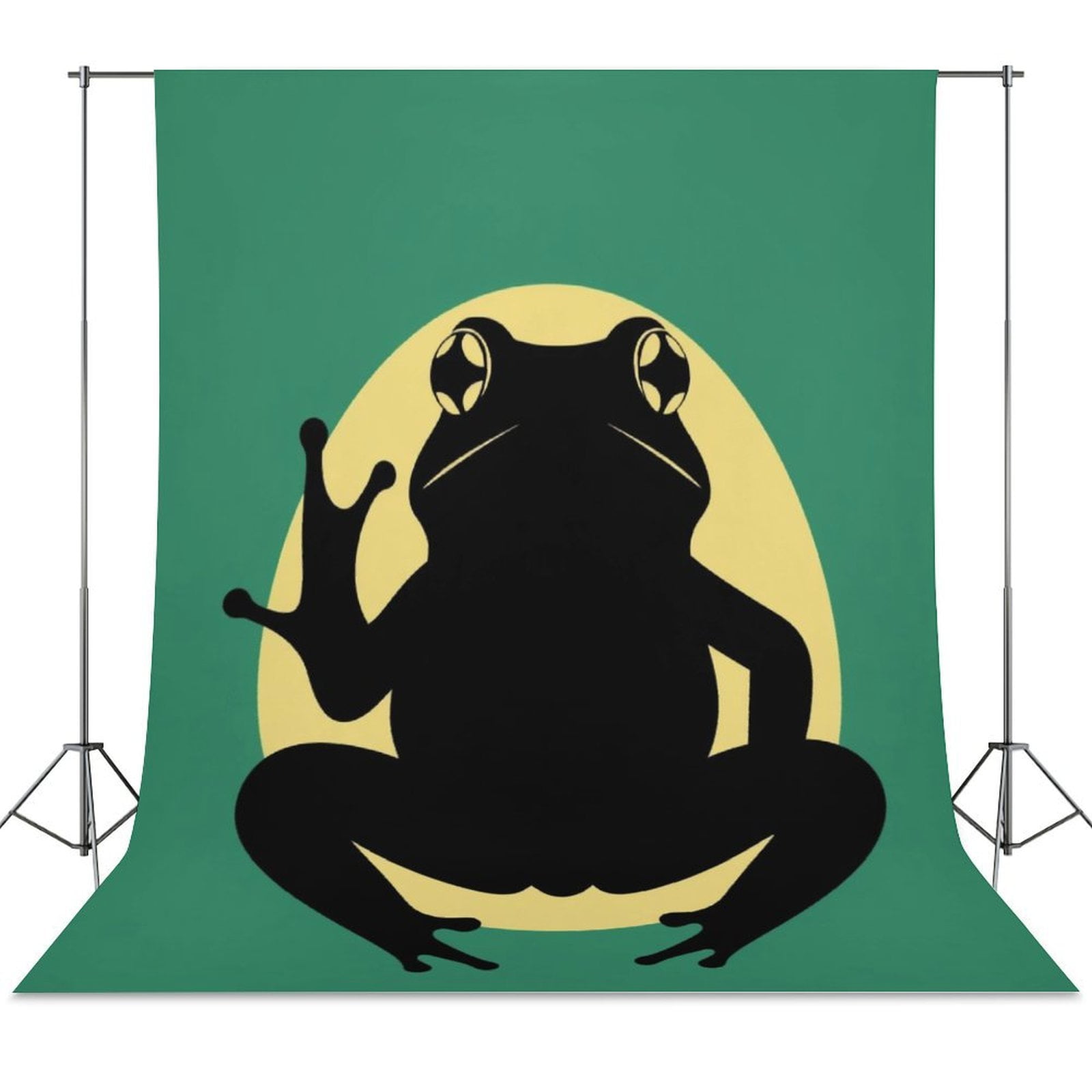 Silhouette Frog Moon Decorations BackdropPortrait Photography ...