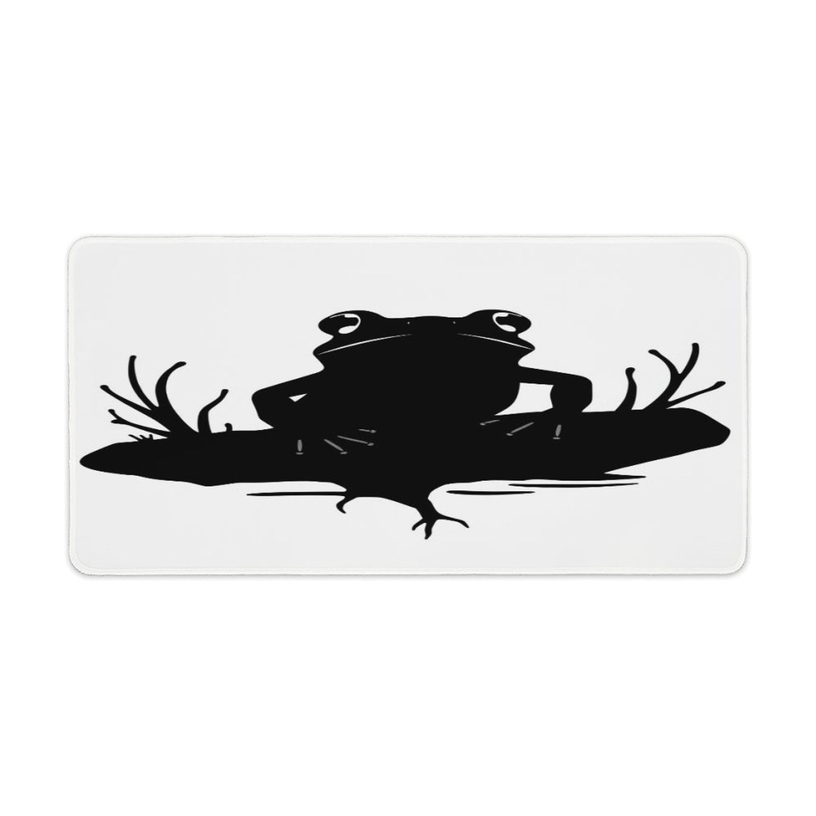 Silhouette Frog Sitting Mouse Pad Gamer Computer Accessories Keyboard ...