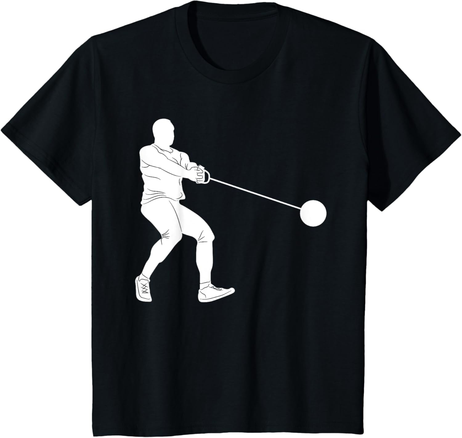 Silhouette Hammer Throw Track And Field Thrower Throwing Fan T-Shirt ...