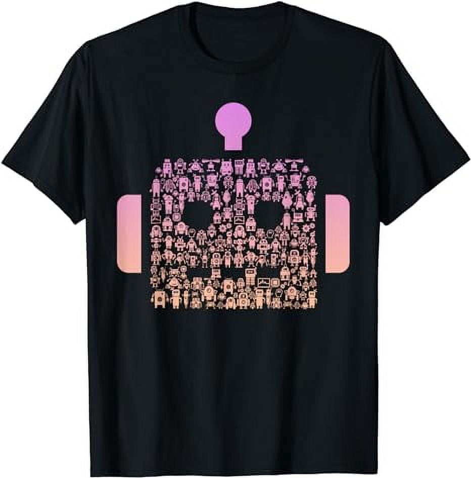 Silhouette Icon Robot Tshirt | Girls Robot T-Shirt - Walmart.com