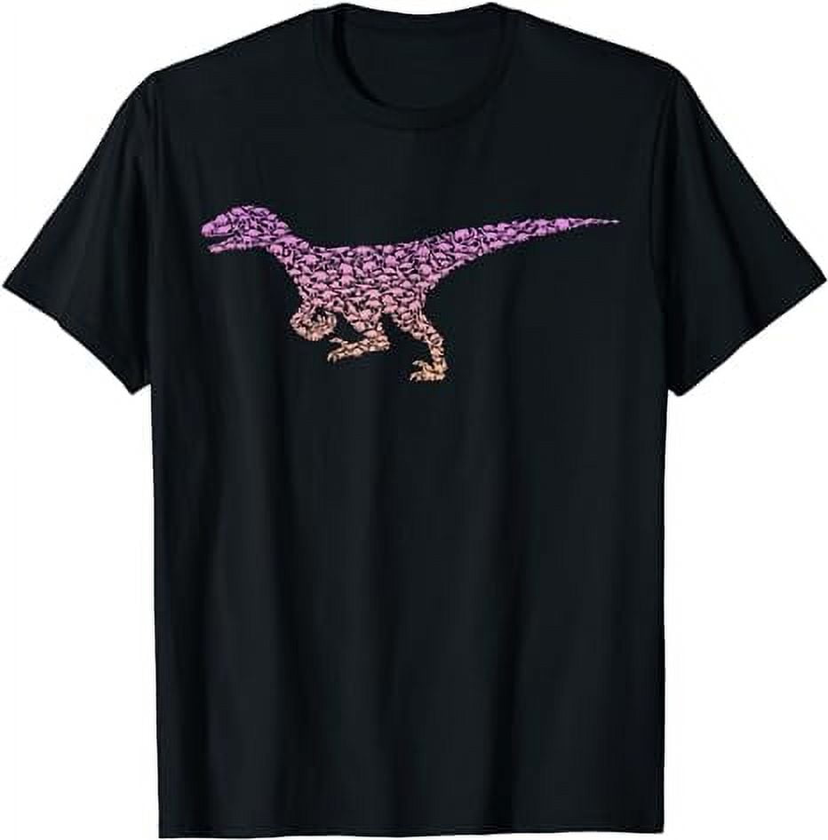 Silhouette Icon Velociraptor Dinosaur Girls Velociraptor T-Shirt ...