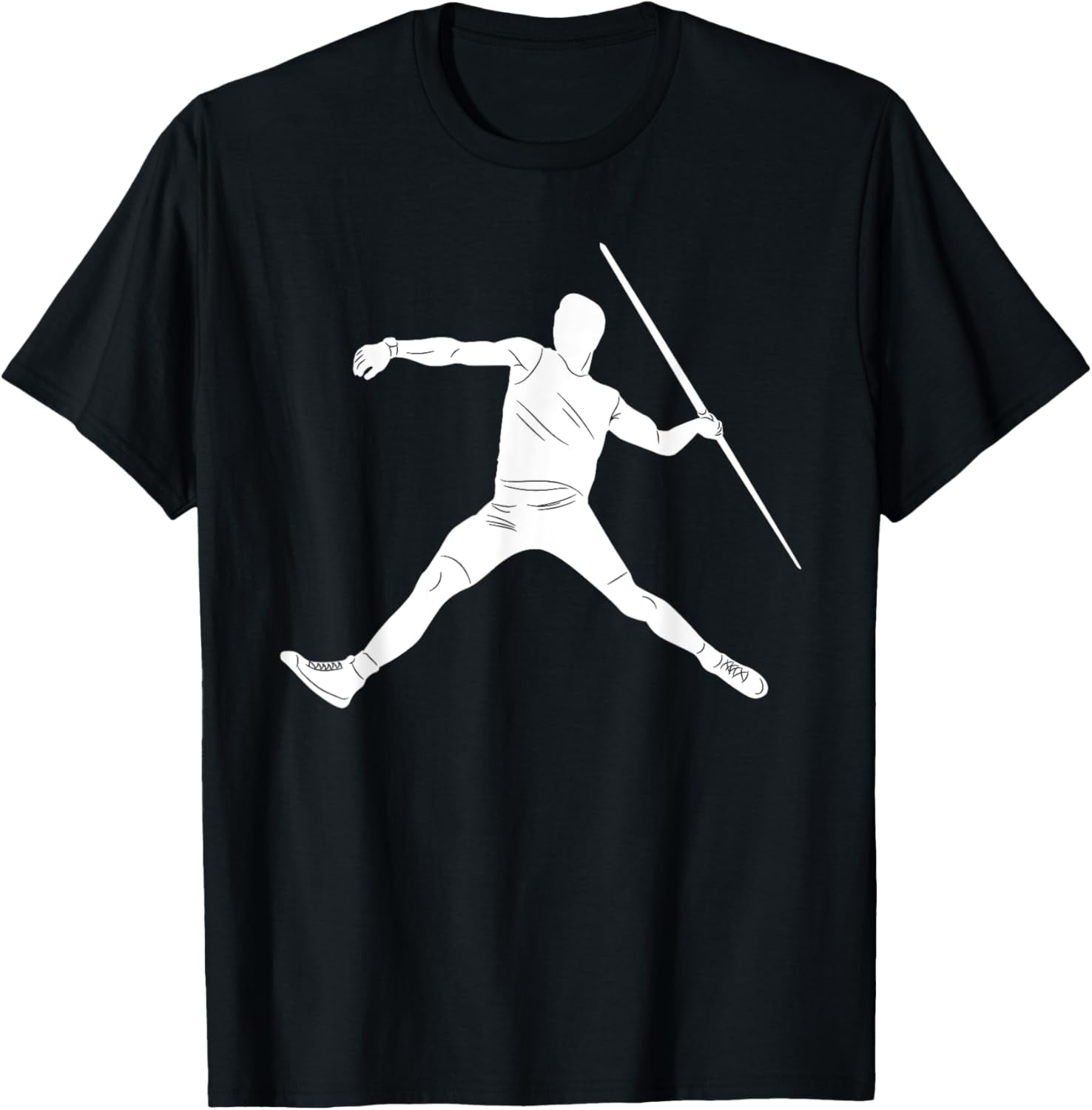 Silhouette Javelin Javelineer Track And Field Spear Thrower T-Shirt - Walmart.com