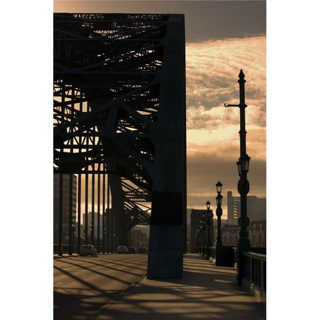 Silhouette Of Bridge; Newcastle Upon Tyne Tyne And Wear England Uk ...
