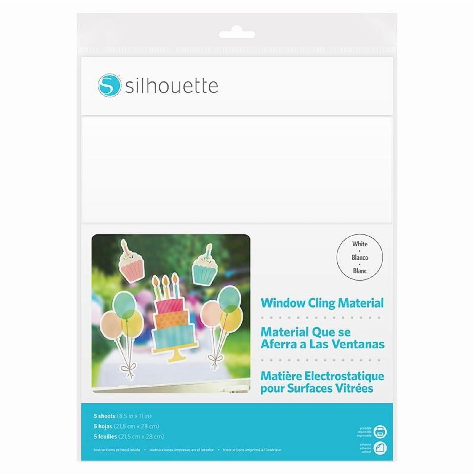 Silhouette Printable Window Cling Material - White - Walmart.com