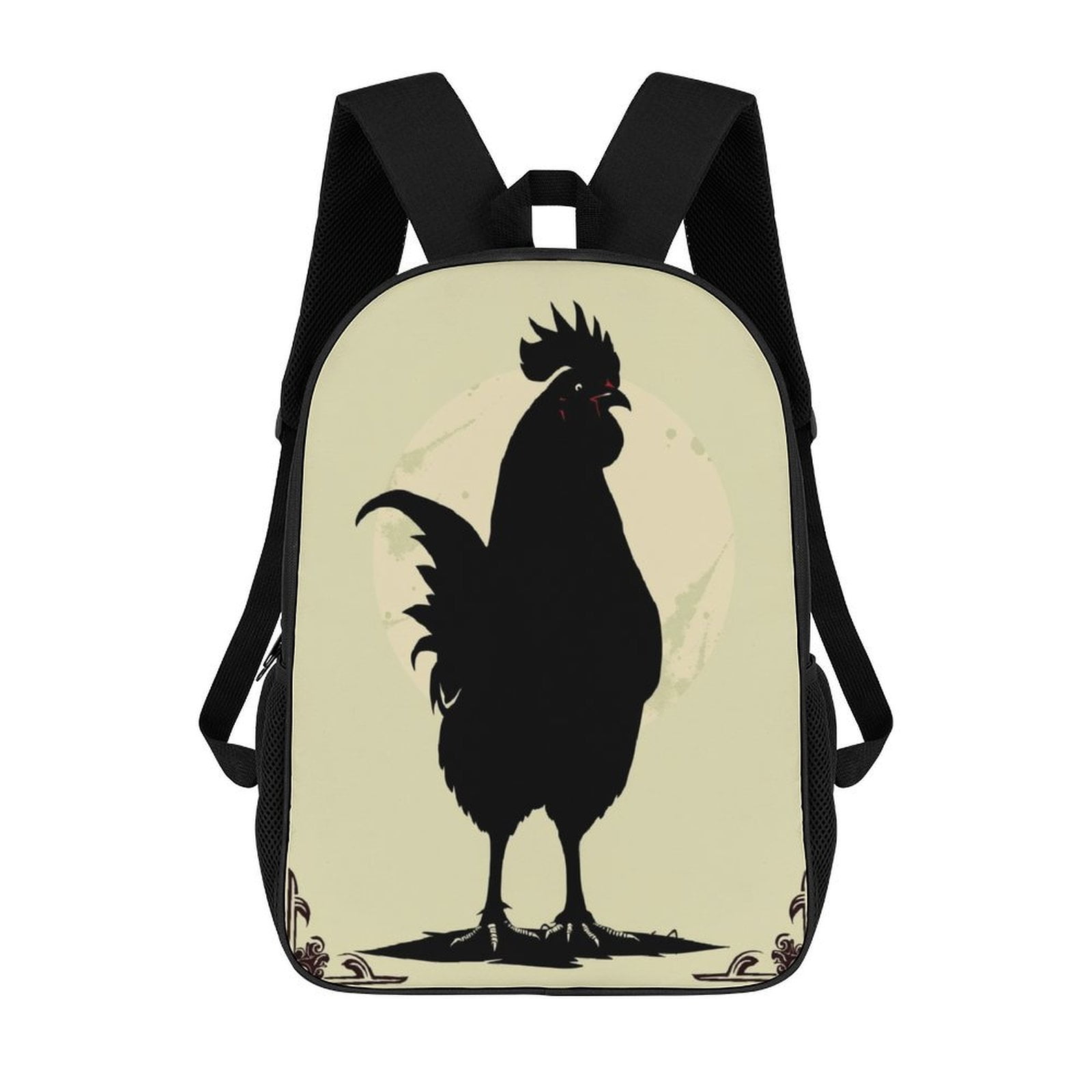Silhouette Rooster Moon Backpacks For Teenagers Backpacks 17 Inch ...