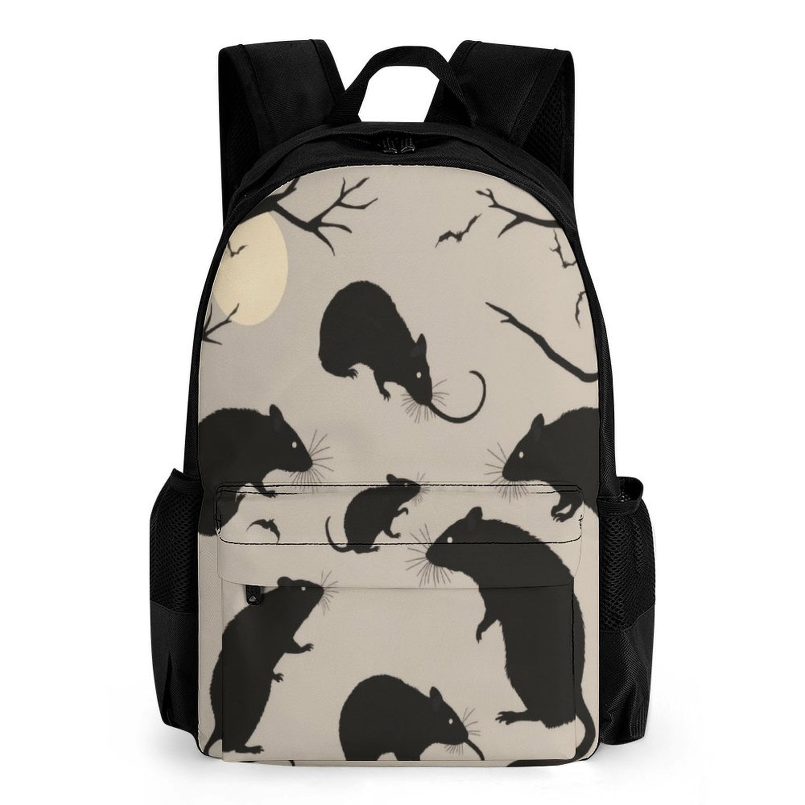 Silhouette Spooky Rats Student Travel Bags Laptop Daypack Backpack ...