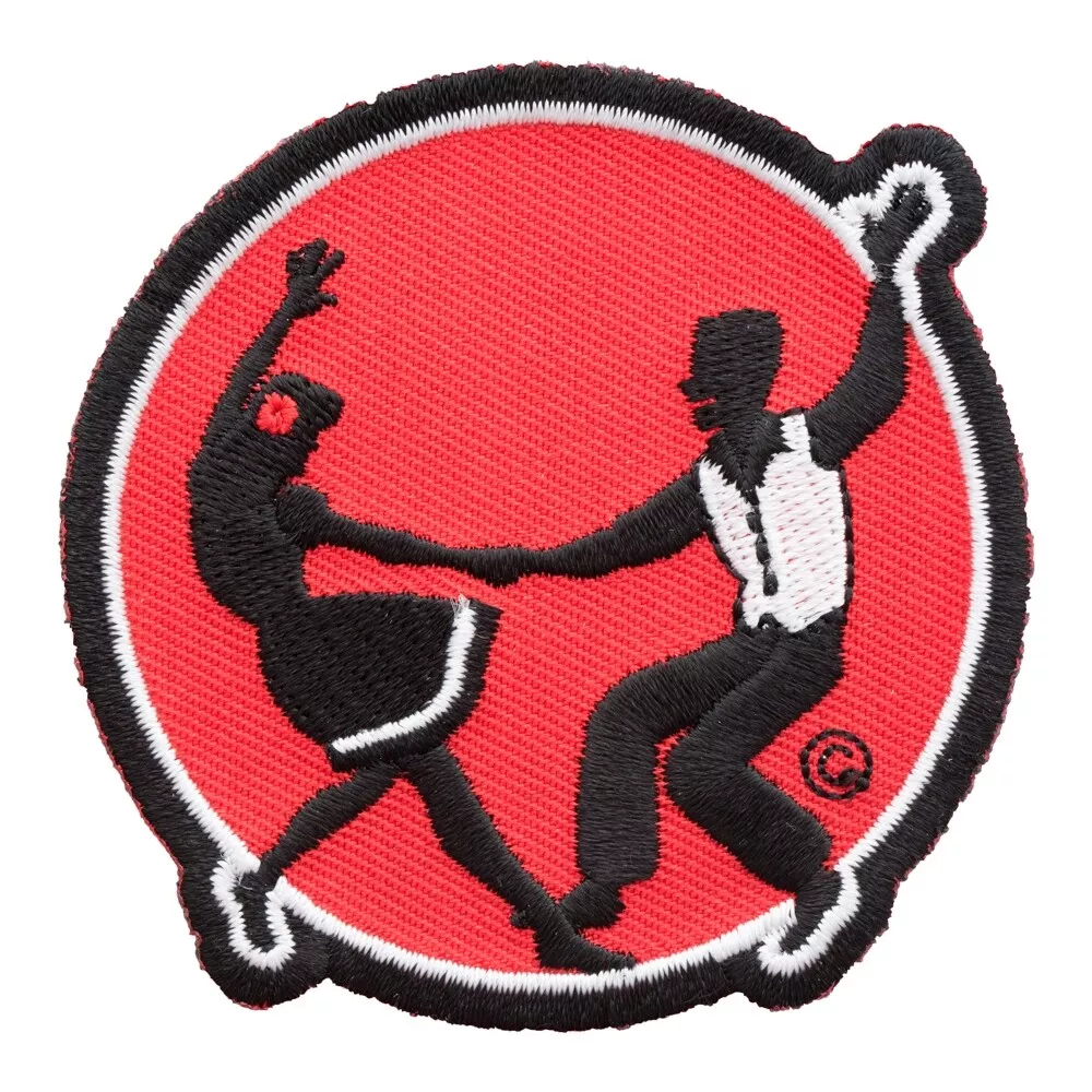 Silhouette Swing Dancing Couple Patch, Red, Black, White, Dance themed Patches - Walmart.com