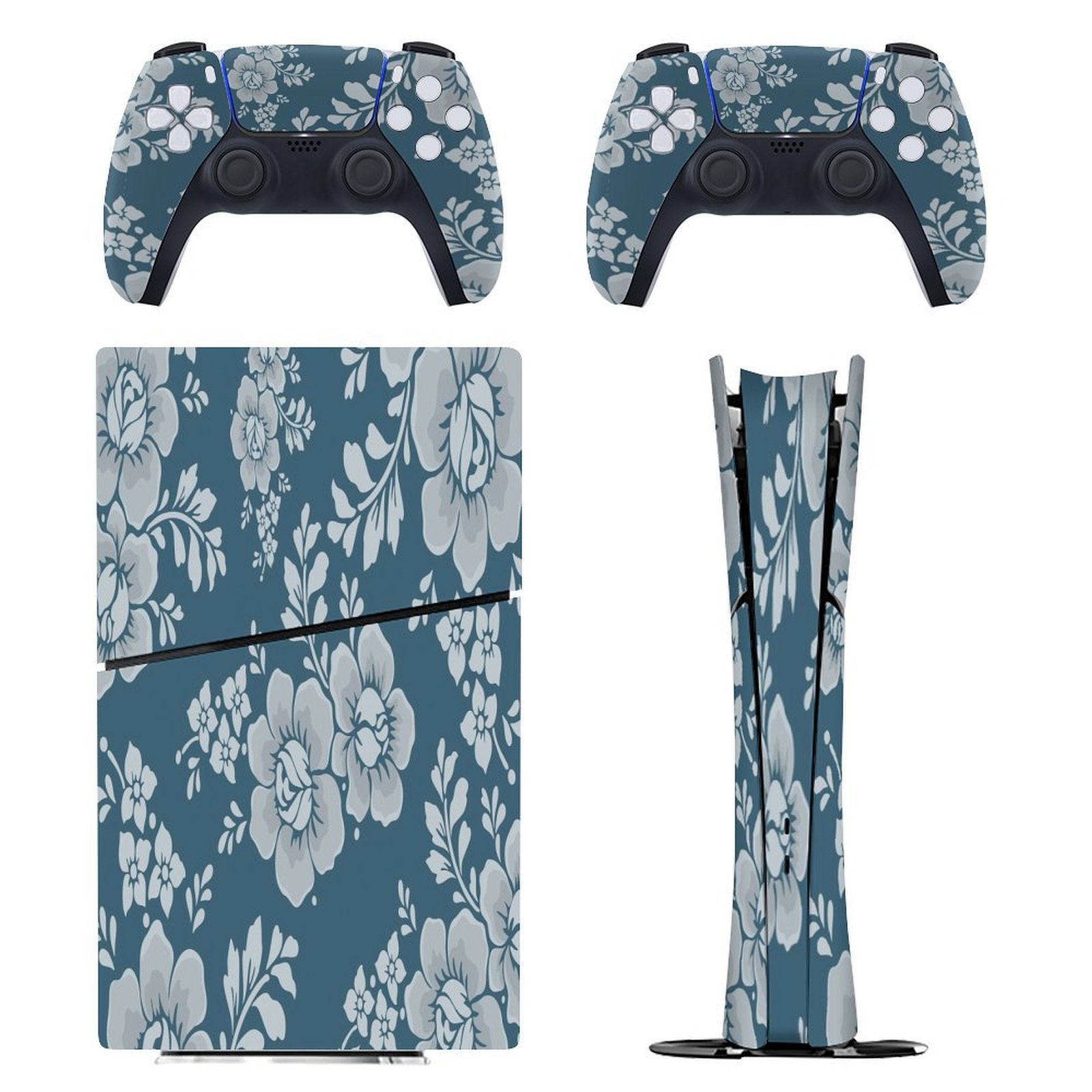 Silhouettes, Flowers, Wealth PS5/PS5 Slim Digital Disc Skin Sticker For ...