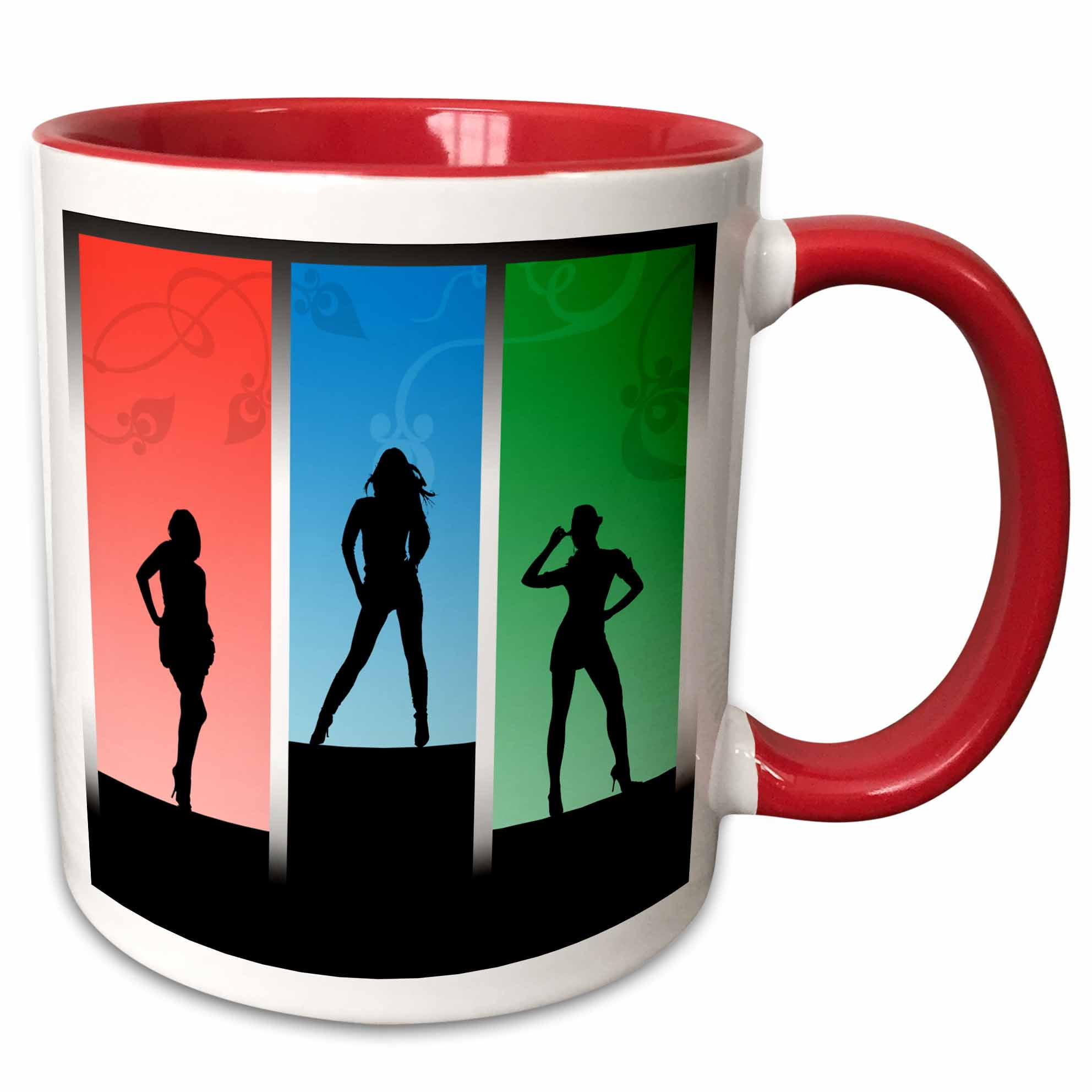 3drose, Silhouettes Silhouettes of Women on Stage at a Beauty Pageant ...