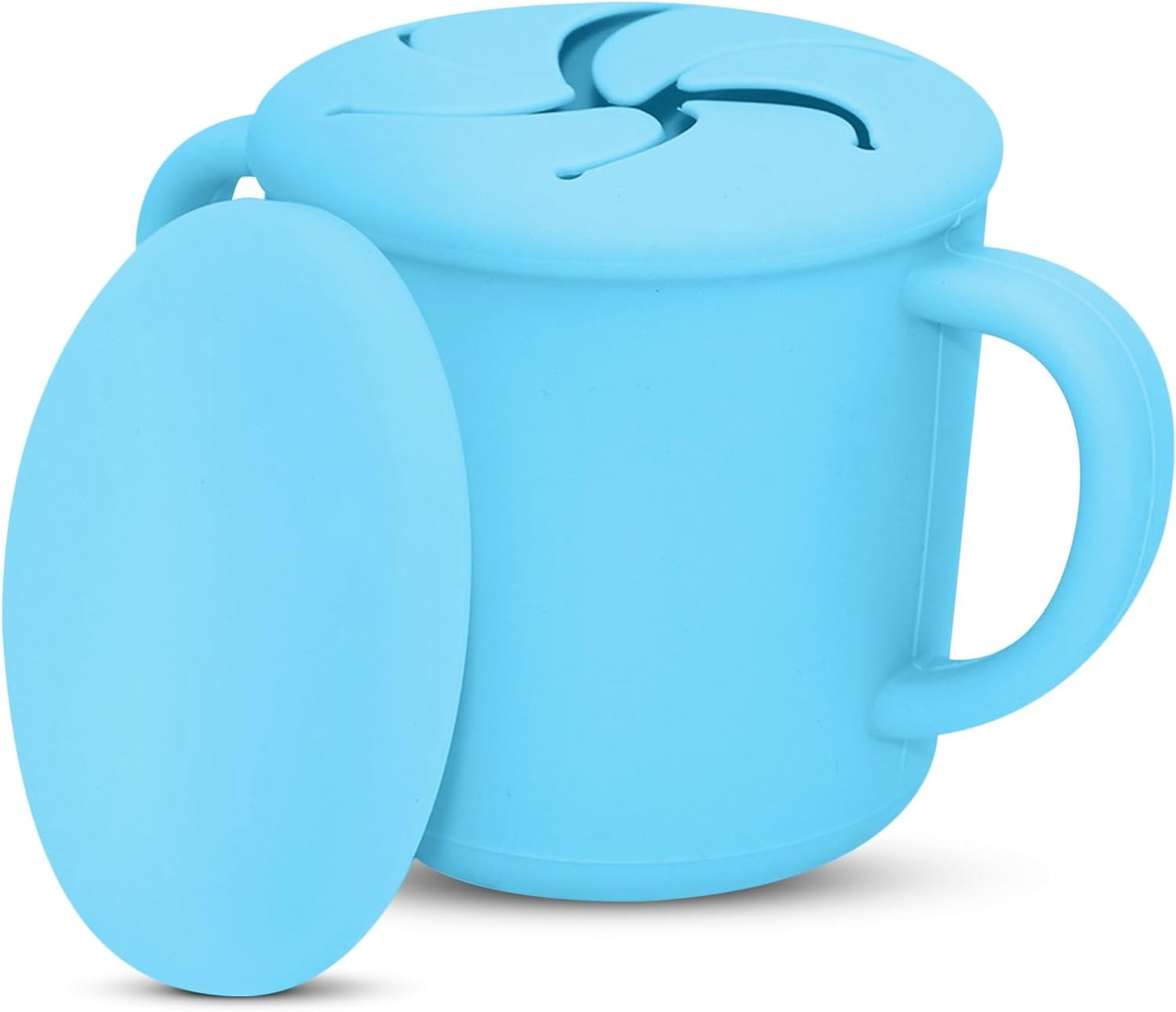 Sili Monster Silicone Snack Cup for Babies 6+ Months - 1 Pack, Breeze ...
