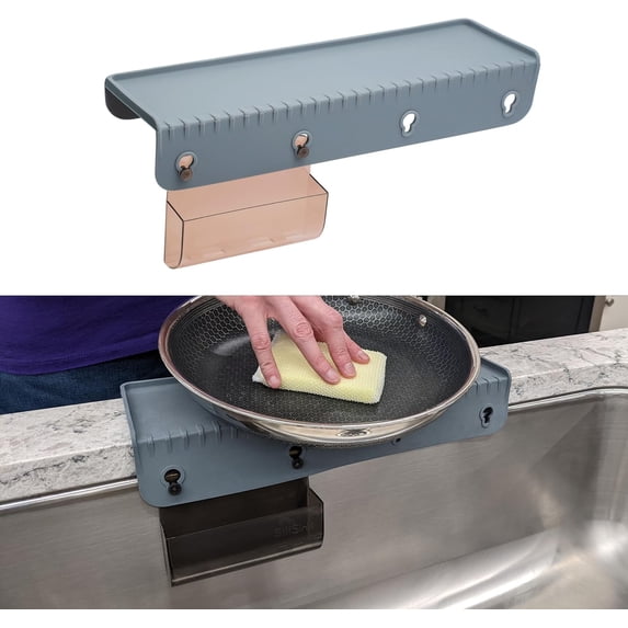 SiliSink XL Silicone Edge Guard for Kitchen Sink - Fits 3.75” - 4” Wide ...