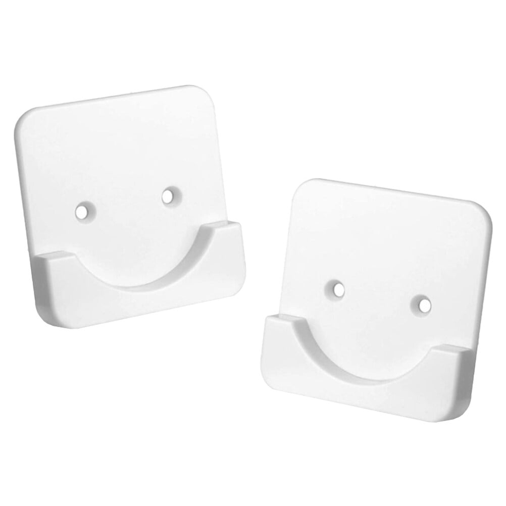 QIFULL shower curtain pole holder Shower Rod Retainer White 1 Pair ...