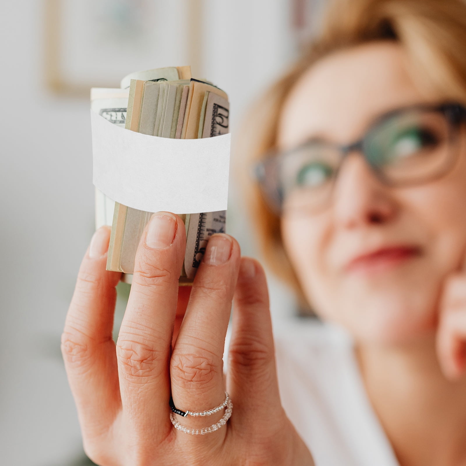 QIFULL Craft Paper Banknote Strapping Tape for Financial Institutions 1 ...