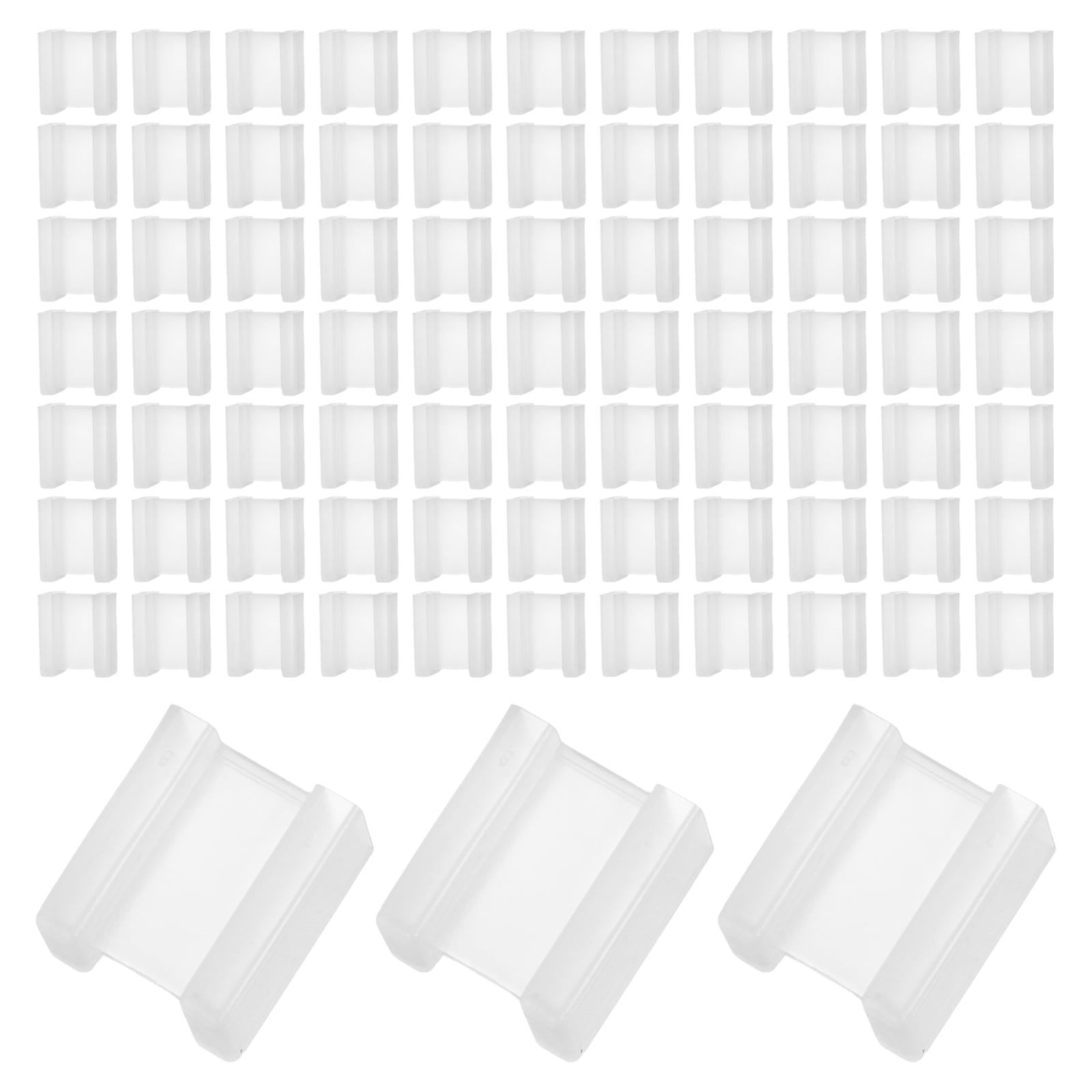 Siliaire 100Pack Plastic White Rectangular Plug Protector for and Water ...