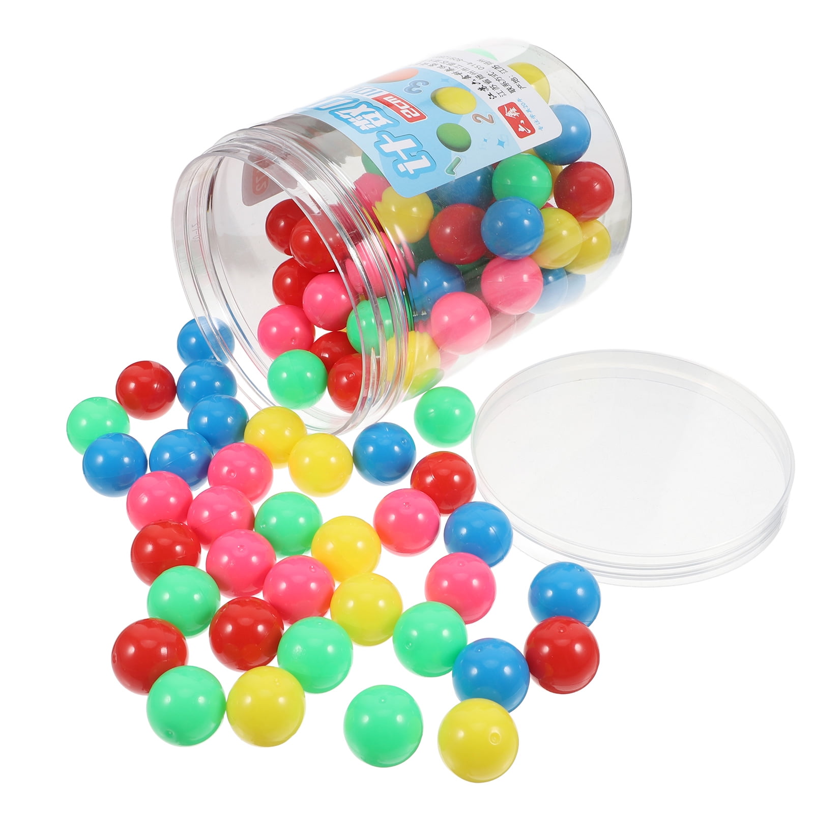 QIFULL Plastic Balls For Ball Pit Counting Balls Assorted Color 100Pcs ...