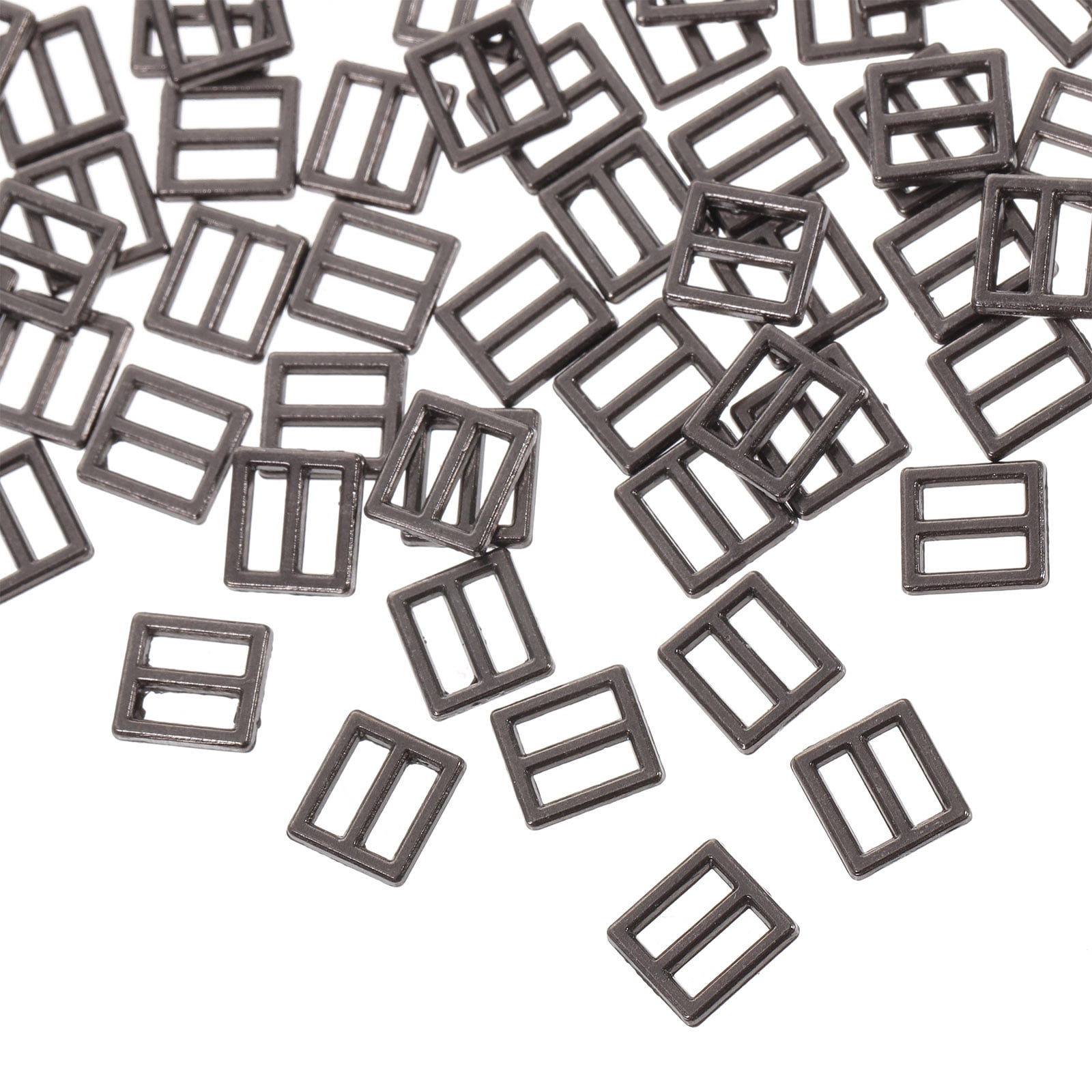 Siliaire 100Pcs Mini -Glide Buckle Metal Adjustable Slide Buckle for ...