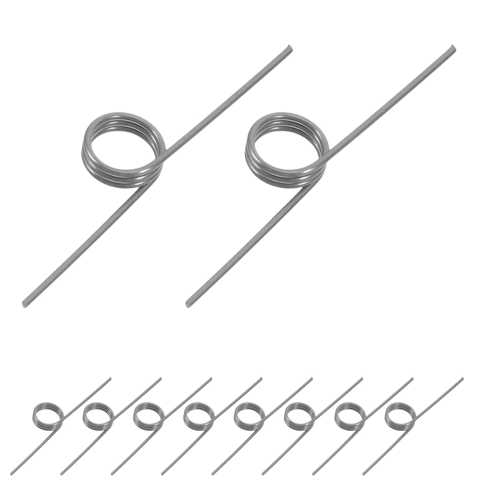 QIFULL 10Pcs Silver Metal Torsional Springs Replacement for Garbage Can ...