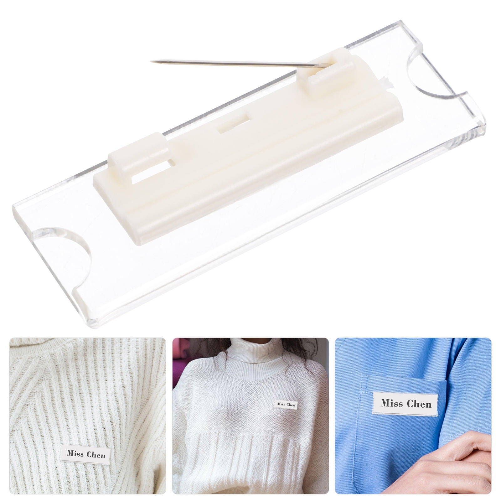 Siliaire 10Pcs Iron Hotel Badge Holders for Employee Badges in Bakeries ...