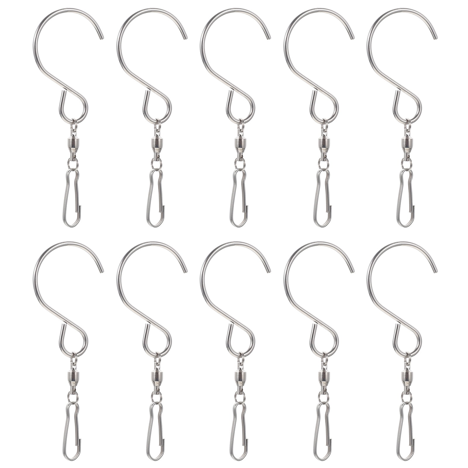 Siliaire 10Pcs Stainless Steel Swivel Bearing Hooks for Home and Garden ...