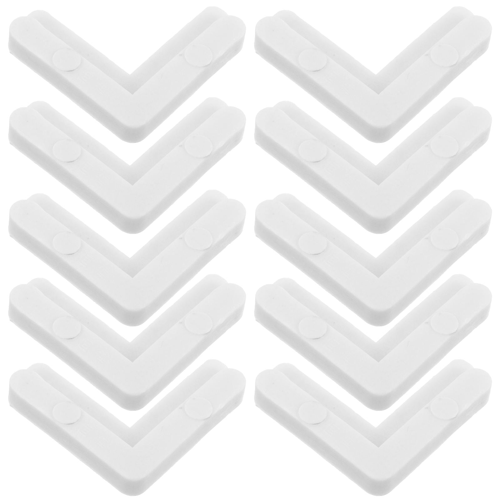 Siliaire 10Pcs White Plastic Window Screen Frame Corners for 90 Degree ...