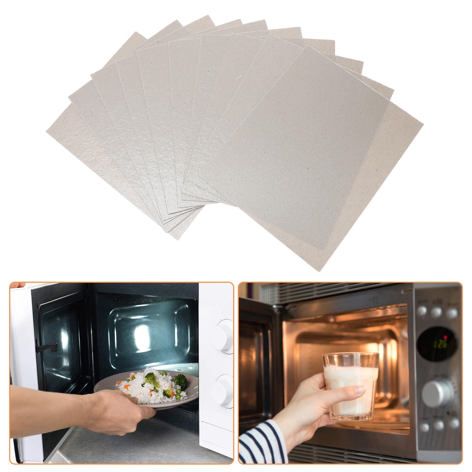 QIFULL Mica Sheets for Microwaves Heat Resistant Khaki 12Pcs - Walmart.com