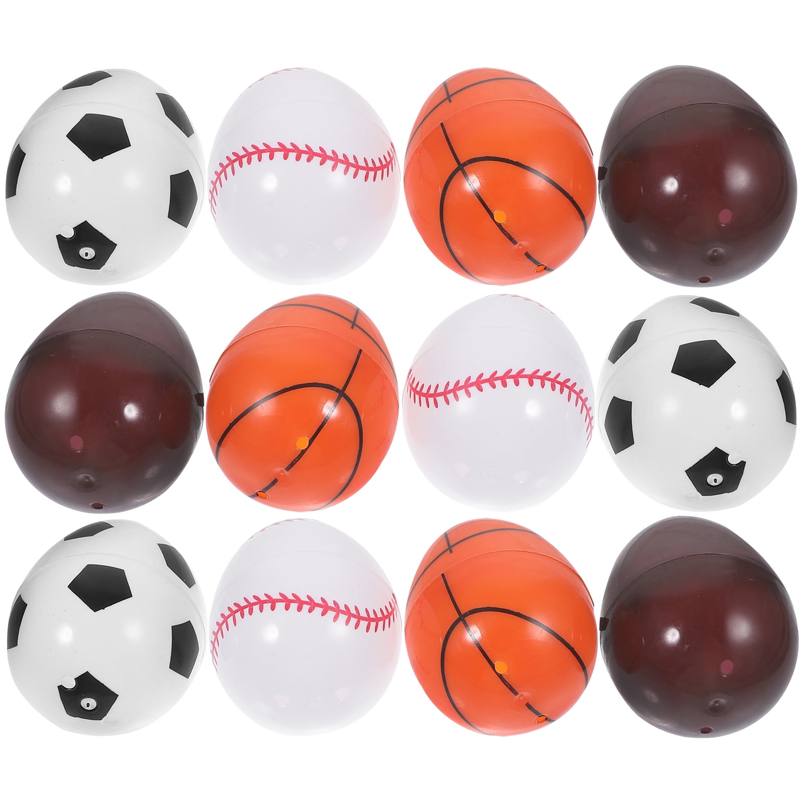 Siliaire 12pcs Sports Themed Easter Eggs Openable Fillable Easter Eggs ...