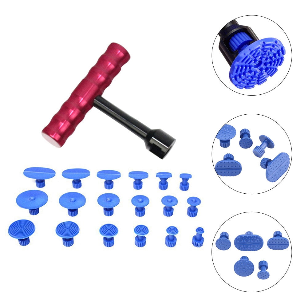 QIFULL 1Set Portable Dent Puller Kit with T Bar Paintless Tool for Car ...